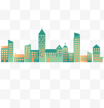 楼房简笔设计素材-楼房简笔模板设计-海报图片下载-千库网