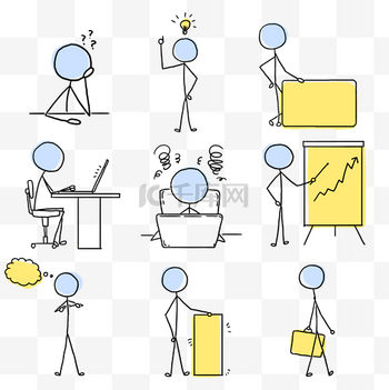 思考简笔画图片-思考简笔画素材-思考简笔画模板图片下载-千库网