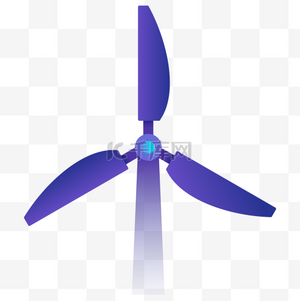 紫色风力发电机素材图片免费下载-千库网