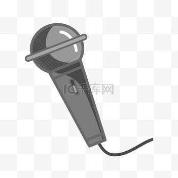 麦克风简笔画免抠设计素材-麦克风简笔画免抠模板设计PSD图片下载-千库网