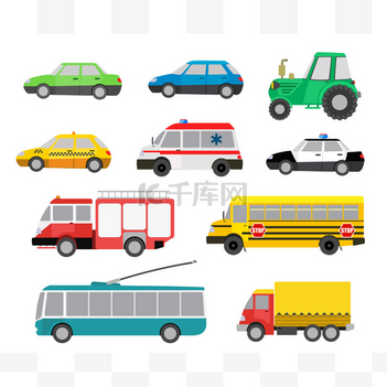 可爱简练的车图标icon设计素材-可爱简练的车图标EPS模板下载-千库网