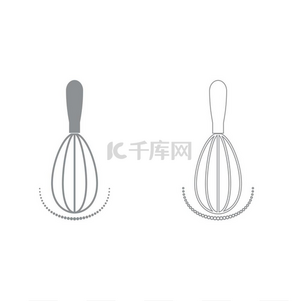 Whisk grey set 灰色设置图标 .. Whisk grey set icon .素材图片免费下载-千库网