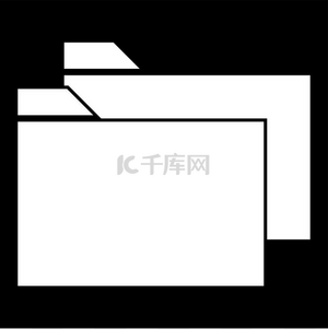 两个文件夹是白色图标.. 两个文件夹是白色图标。素材图片免费下载-千库网