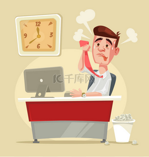 卡通办公室工作者图片-卡通办公室工作者图片素材免费下载-千库网