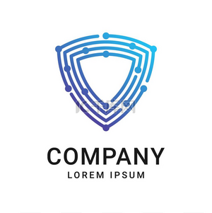 Shield security logo design vector. Security guard symbol icon.素材图片免费下载-千库网