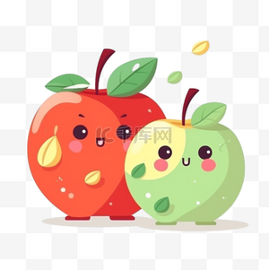 卡通手绘水果苹果素材图片免费下载-千库网