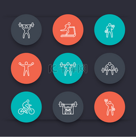 训练icon设计素材-训练icon模板设计-海报图片下载-千库网