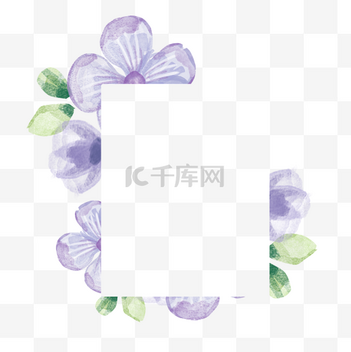 紫色花边边框设计素材-紫色花边边框模板设计-海报图片下载-千库网