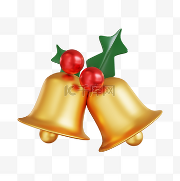 立体圣诞铃铛图片_立体圣诞铃铛素材-立体圣诞铃铛图片大全-千库网