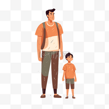 爸爸卡通图片-爸爸卡通素材-爸爸卡通模板图片下载-千库网