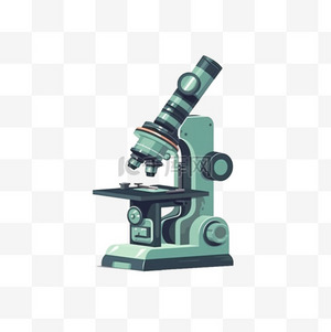 显微镜扁平风卡通免扣手绘医疗医药箱素材图片免费下载-千库网