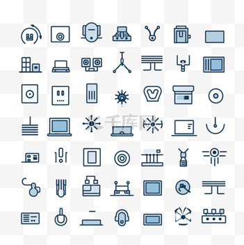 显示屏键盘图标icon设计素材-显示屏键盘图标PNG模板下载-千库网