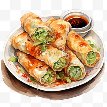 春卷图片-春卷素材-春卷模板图片下载-千库网