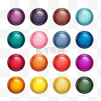 卡通按钮素材图片_卡通按钮素材素材-卡通按钮素材图片大全-千库网