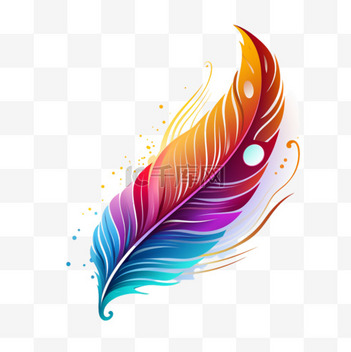 羽毛标图标icon设计素材-羽毛标图标模板下载-千库网