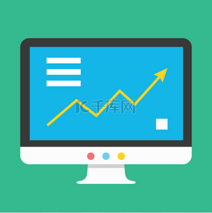grafico di vettore d'affari sull'icona schermo素材图片免费下载-千库网