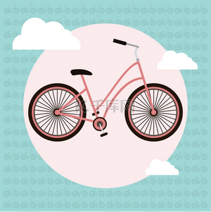 Bicycle vector greeting card 素材图片免费下载-千库网