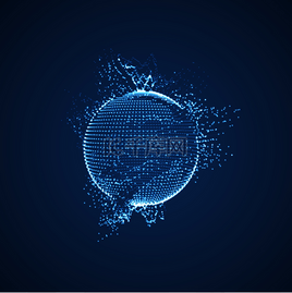 particles免抠设计素材-免抠模板设计PNG图片下载-千库网