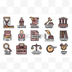 律师图标矢量平面素材图片免费下载-千库网