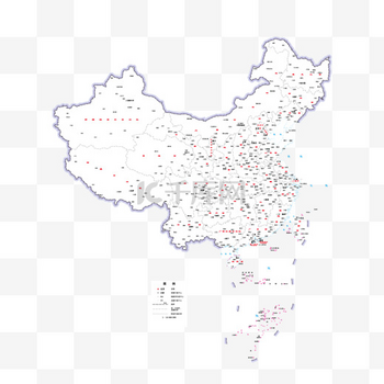 简版中国地图_PNG_素材_图片-千库网