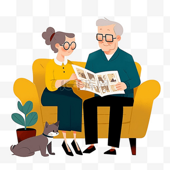 中老年女卡通图片-中老年女卡通素材-中老年女卡通模板图片下载-千库网