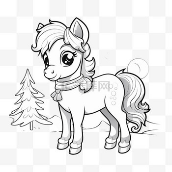 小马宝莉线稿图片-小马宝莉线稿素材-小马宝莉线稿模板图片下载-千库网