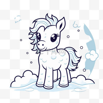 小马宝莉线稿图片-小马宝莉线稿素材-小马宝莉线稿模板图片下载-千库网