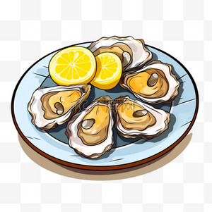 图形海鲜生蚝元素立体免抠图案素材图片免费下载-千库网