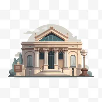 卡通博物馆图片-卡通博物馆素材-卡通博物馆模板图片下载-千库网