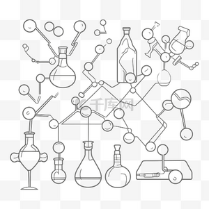 线条科学矢量价格 1 学分 1 美元轮廓草图素材图片免费下载-千库网