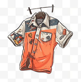 男式衬衫卡通图片-男式衬衫卡通素材-男式衬衫卡通模板图片下载-千库网