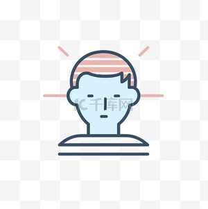 以某种方式显示男性抬头的图标 向量素材图片免费下载-千库网