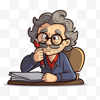 卡通作家人物图片-卡通作家人物素材-卡通作家人物模板图片下载-千库网