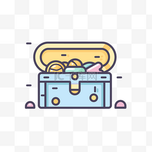 宝箱图标 图??标 向量素材图片免费下载-千库网