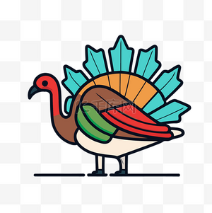 浅色背景上的土耳其插图 向量素材图片免费下载-千库网