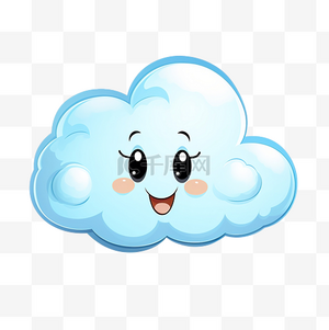 卡通人物云图片-卡通人物云图片素材免费下载-千库网