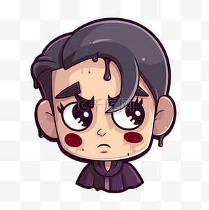 动漫剪贴画中的卡通人物 向量素材图片免费下载-千库网