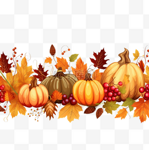 无缝边框秋天秋天素材图片免费下载-千库网