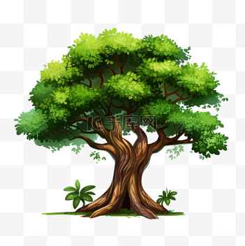 卡通森林藤蔓设计素材-卡通森林藤蔓模板设计-海报图片下载-千库网