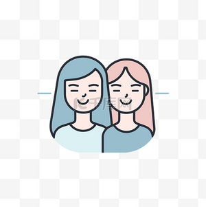 友谊对朋友平面图标说明 向量素材图片免费下载-千库网