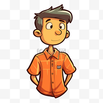 卡通人物衬衫设计素材-卡通人物衬衫模板设计-海报图片下载-千库网