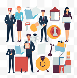 商务政策图标设计素材-商务政策图标模板设计-海报图片下载-千库网