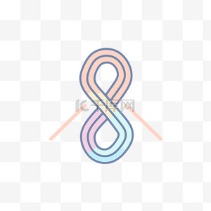 白色背景上的“Infinity”标志 向量素材图片免费下载-千库网