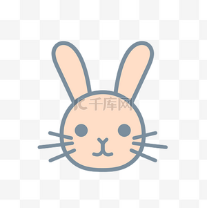 风格中的兔子图标 向量素材图片免费下载-千库网