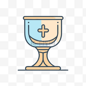 教堂圣礼的圣杯图标 向量素材图片免费下载-千库网