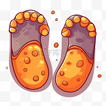 卡通脚图片-卡通脚素材-卡通脚模板图片下载-千库网