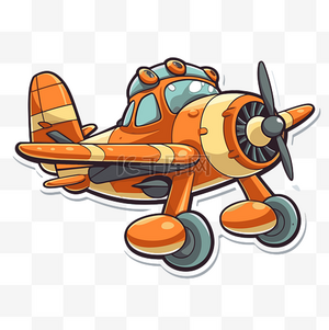 卡通飞机 PNG 向量素材图片免费下载-千库网