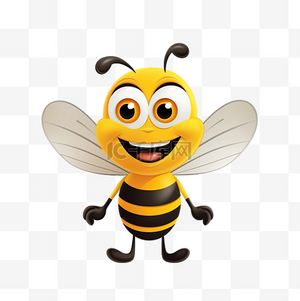 表情符号蜜蜂卡通中性素材图片免费下载-千库网
