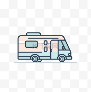 白色背景上的 rv 图标 向量素材图片免费下载-千库网