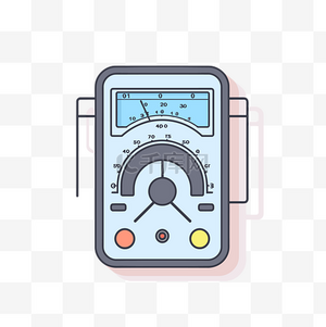 万用表的平面矢量图像素材图片免费下载-千库网